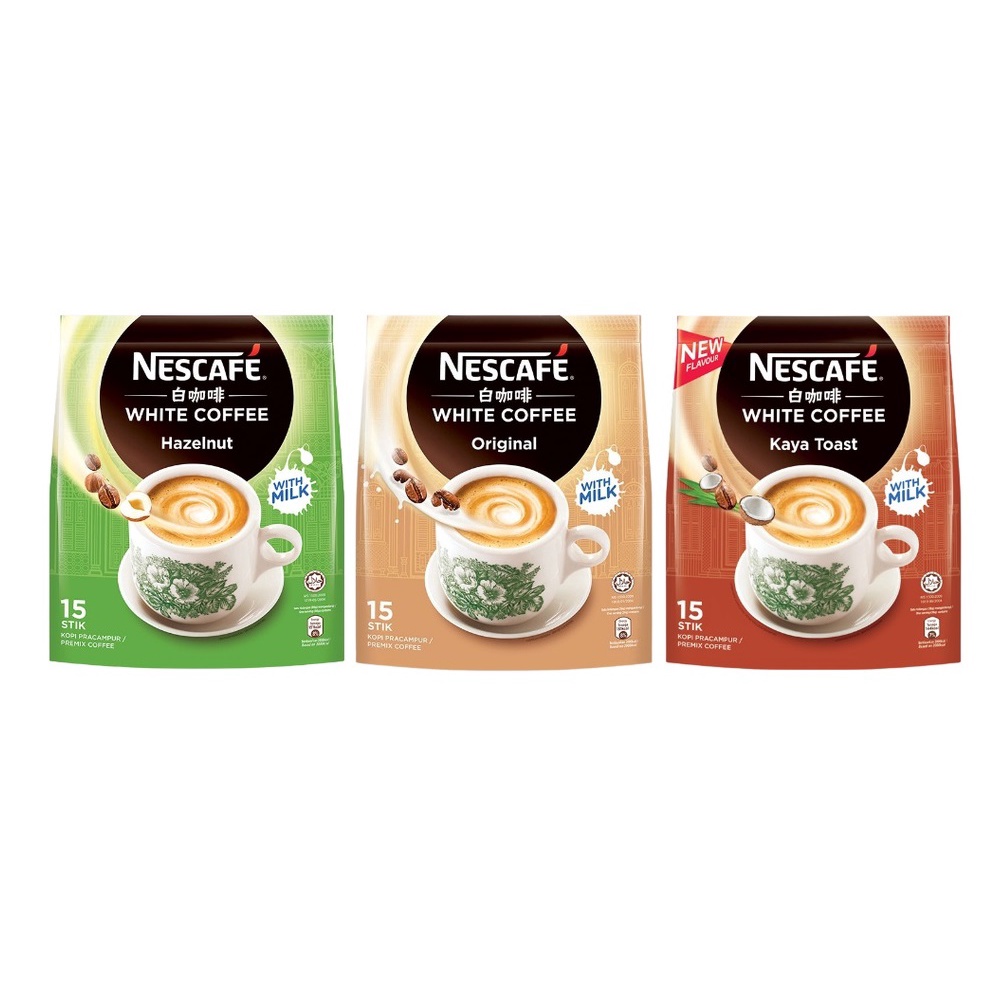 NESCAFE White Coffee 3in1 Kaya Toast / Original / Hazelnut / Tarik ...