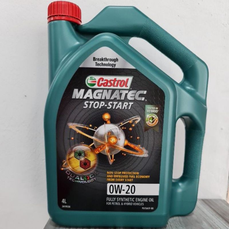 Castrol MAGNATEC Stop-Start 0W-20 for Petrol Vehicles (4L) | Shopee ...
