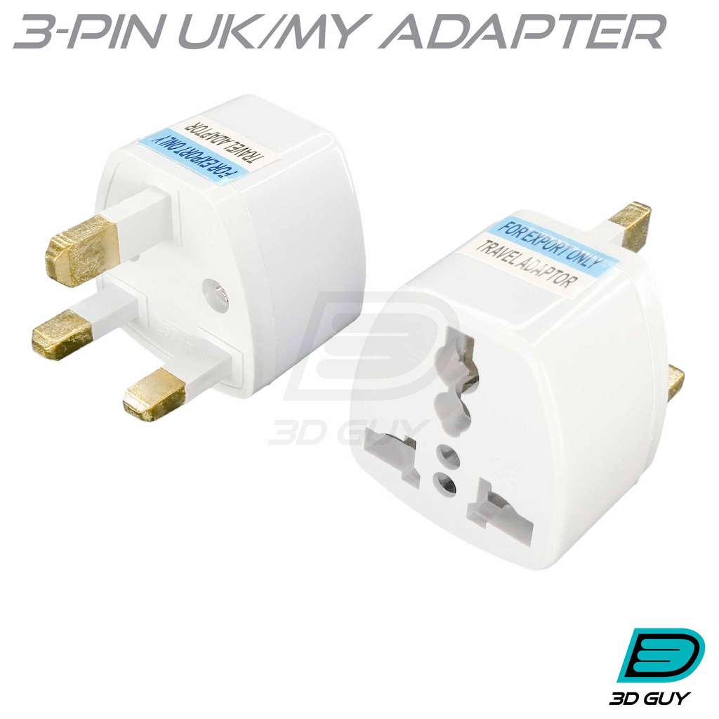 3-pin Universal Adapter/Conversion Plug/Converter - UK/Malaysia Type G ...