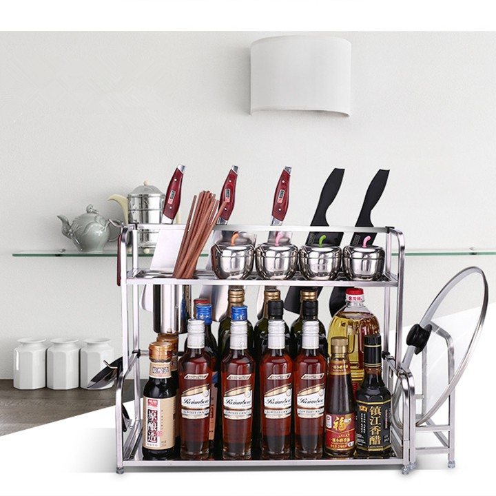 Kitchen Stainless Steel Seasoner Rack Condiment Rack Spice Rack Cutting ...