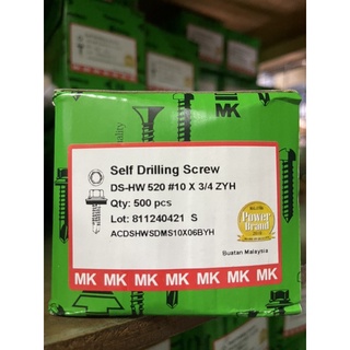 3/4"->4" MK SELF DRILLING SCREW DS-HW SCREW AWNING METAL DECK SKRU ATAP ...