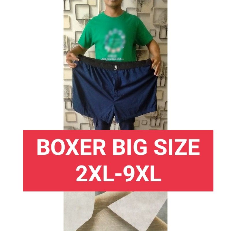 [5XL-10XL] MEN BOXER BIG SIZE / OVER SIZE jenama (GEMBO) | Shopee Malaysia