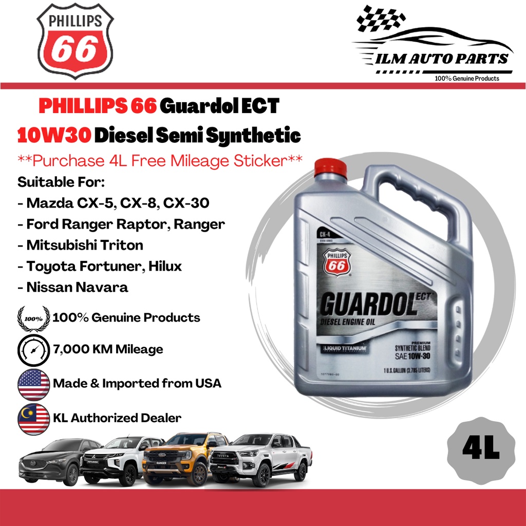 GUARDOL ECT® SYNTHETIC BLEND DIESEL ENGINE OIL Phillips 66, 44% OFF