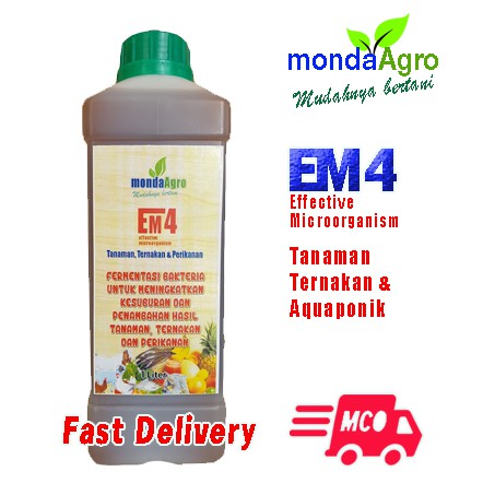 EM4 Effective Microorganism 3 in 1, 1 Liter, Crops, Livestock and ...