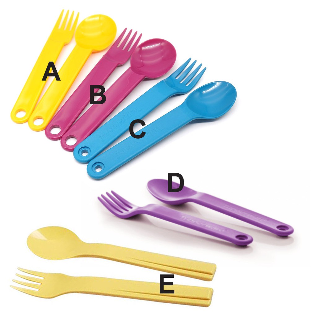 Tupperware Cutlery Set (Spoon+Fork) | Shopee Malaysia