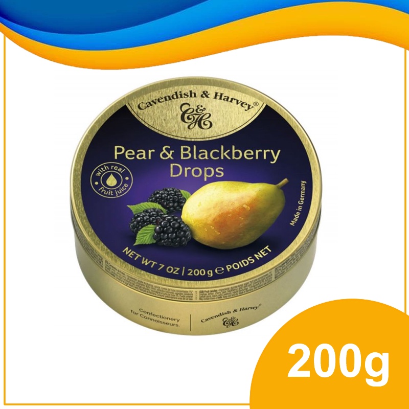 Cavendish & Harvey Pear & Blackberry Drops, 200g [Exp Date: Jan 2024 ...