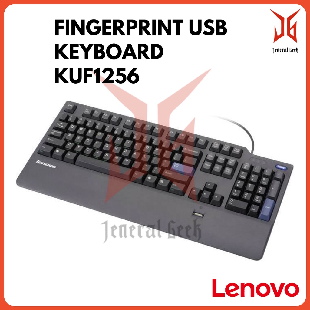 Lenovo Original Brand New Keyboard RM49 Fingerprint USB Wired QWERTY US ...