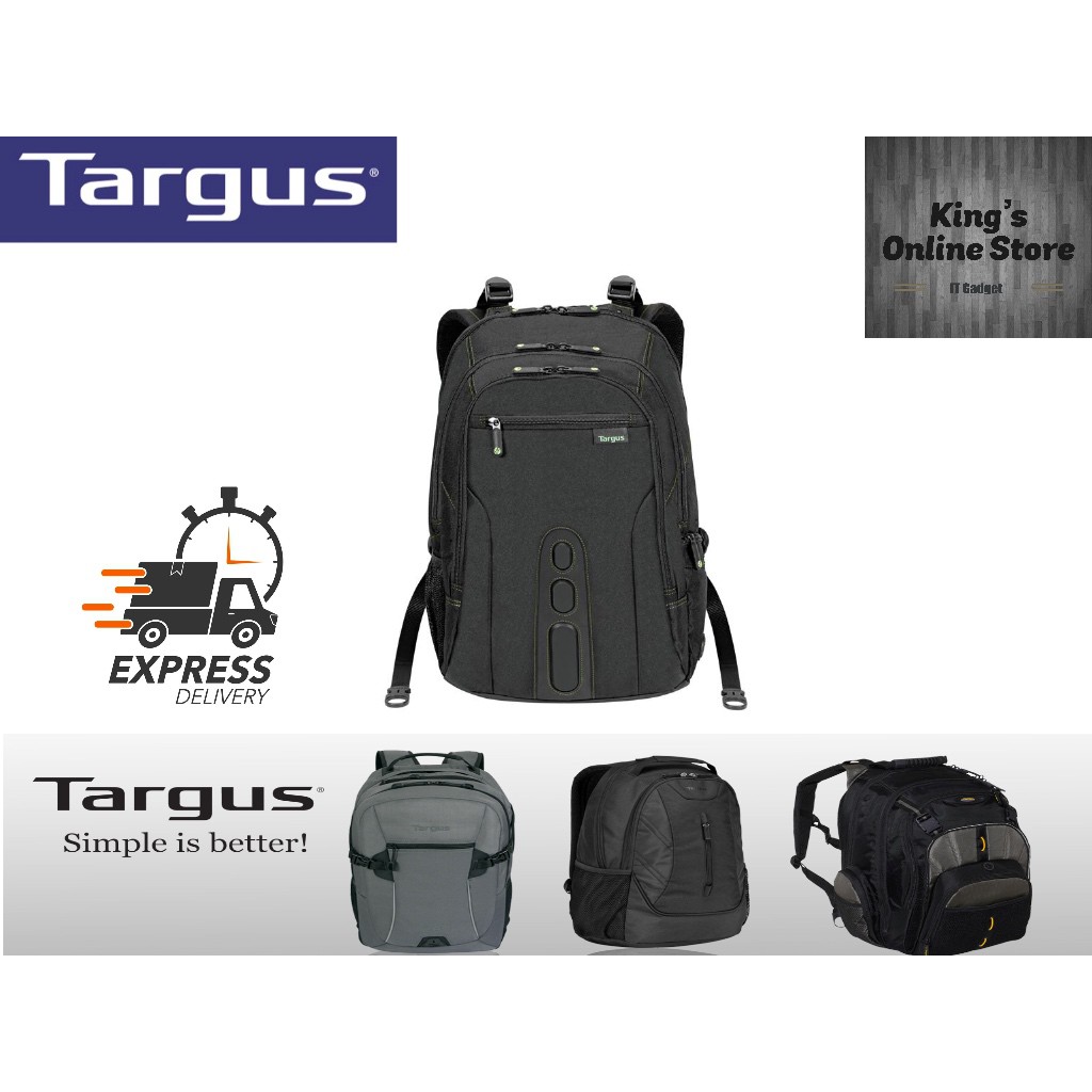 TARGUS 15.6" Spruce EcoSmart Checkpoint-Friendly Backpack (Black ...