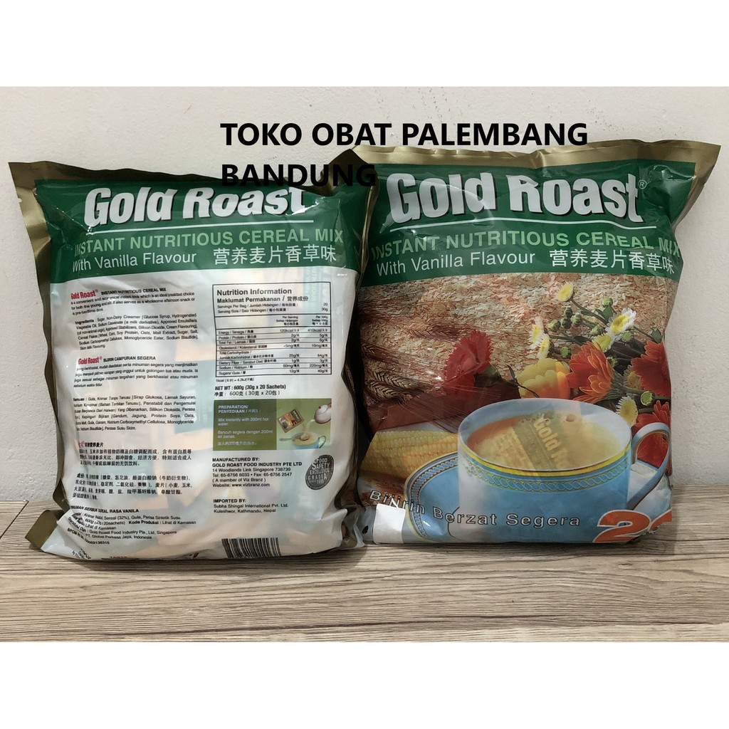 Gold roast vanilla flavor 20sachet / vanilla goldroast cereal instant ...