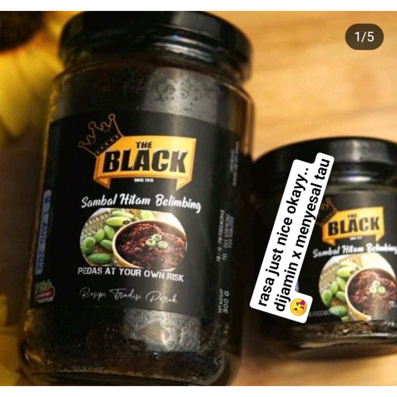 (freegift) 300g/100g Sambal Belimbing Hitam The Black sedap murah ...