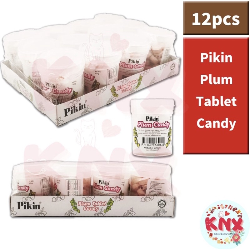 (Bottle)Pikin Plum Candy 40g x 12pcs | Shopee Malaysia