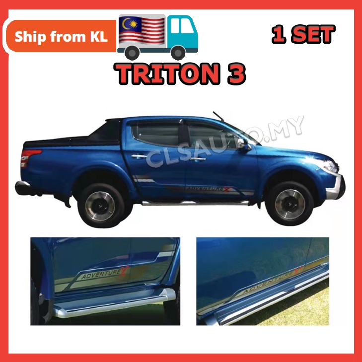 MITSUBISHI TRITON Body Sticker Side Lining (6 Designs) - Pelekat Triton ...