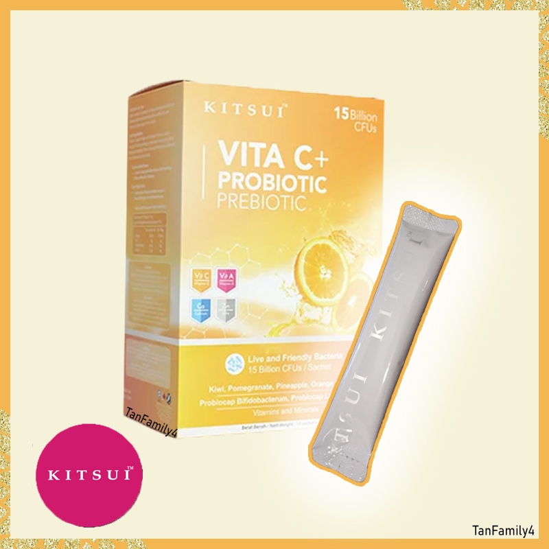 Kitsui Vita C with Probiotic & Prebiotic (1's) 15g Vitamin C 15 Billion ...