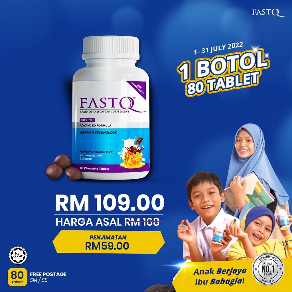 FAST Q SUPPLEMENT MINDA NO 1 DI MALAYSIA 80 TABLET | Shopee Malaysia