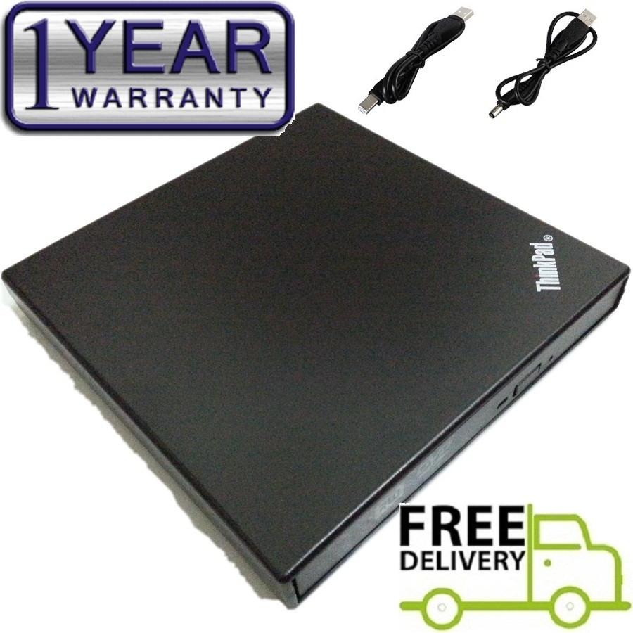 IBM Thinkpad USB Portable Slim External CD DVD Rom Burner Writer Drive ...