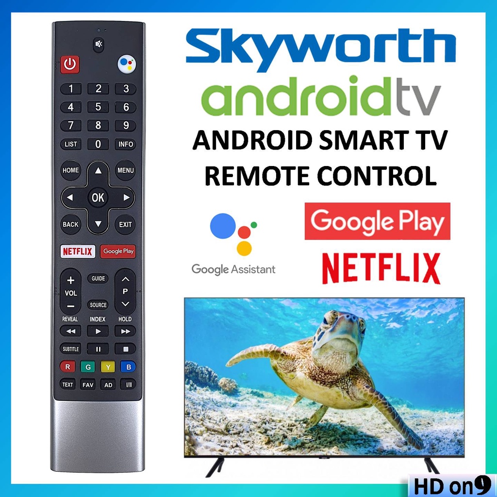 SKYWORTH Android Smart TV Remote Control Replacement Google Assistant ...