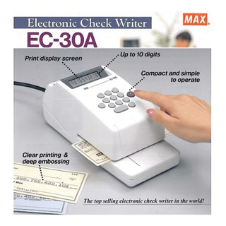 MAX EC-30A Electronic Cheque Writer (Made In Japan) **OFFER** | Shopee ...