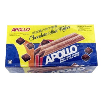 30 Packs Apollo Wafer Chocolate 1044a 11g Each Pack HALAL (LOCAL READY ...