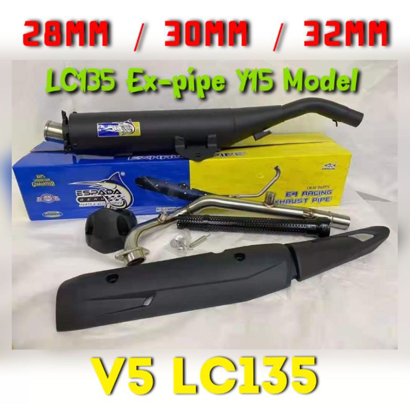 (Espada) E5 & V5 Exhaust Racing 28mm 32mm Lc135 / Rs150 | Shopee Malaysia
