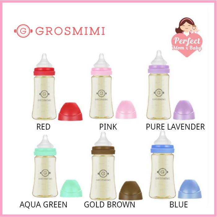 Grosmimi PPSU Feeding Bottle 300ml - 2M+ (included stage 1 nipple) | Shopee Malaysia