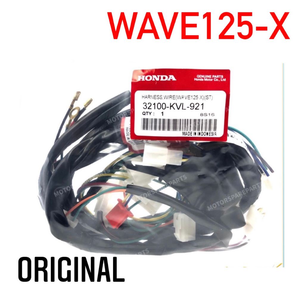 wave125x WIRE HARNESS WIRING SET WYRE HONDA WAVE 125 X W125xS KICK ...