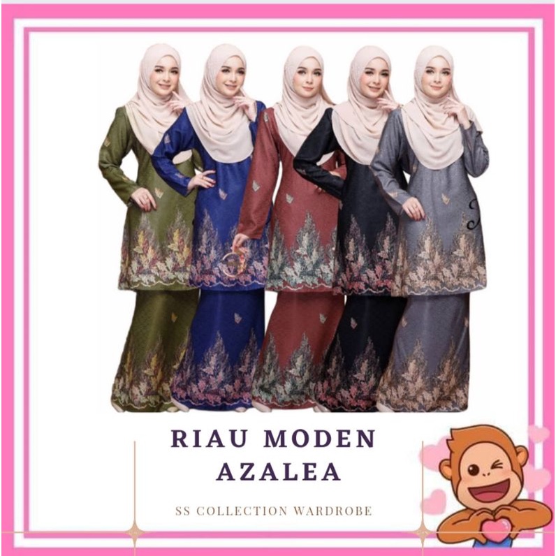 [SIZE XS-5XL] KURUNG RIAU MODEN AZALEA BATIK | KURUNG RIAU MODEN PLUS SIZE | LOOSE CUTTING ...