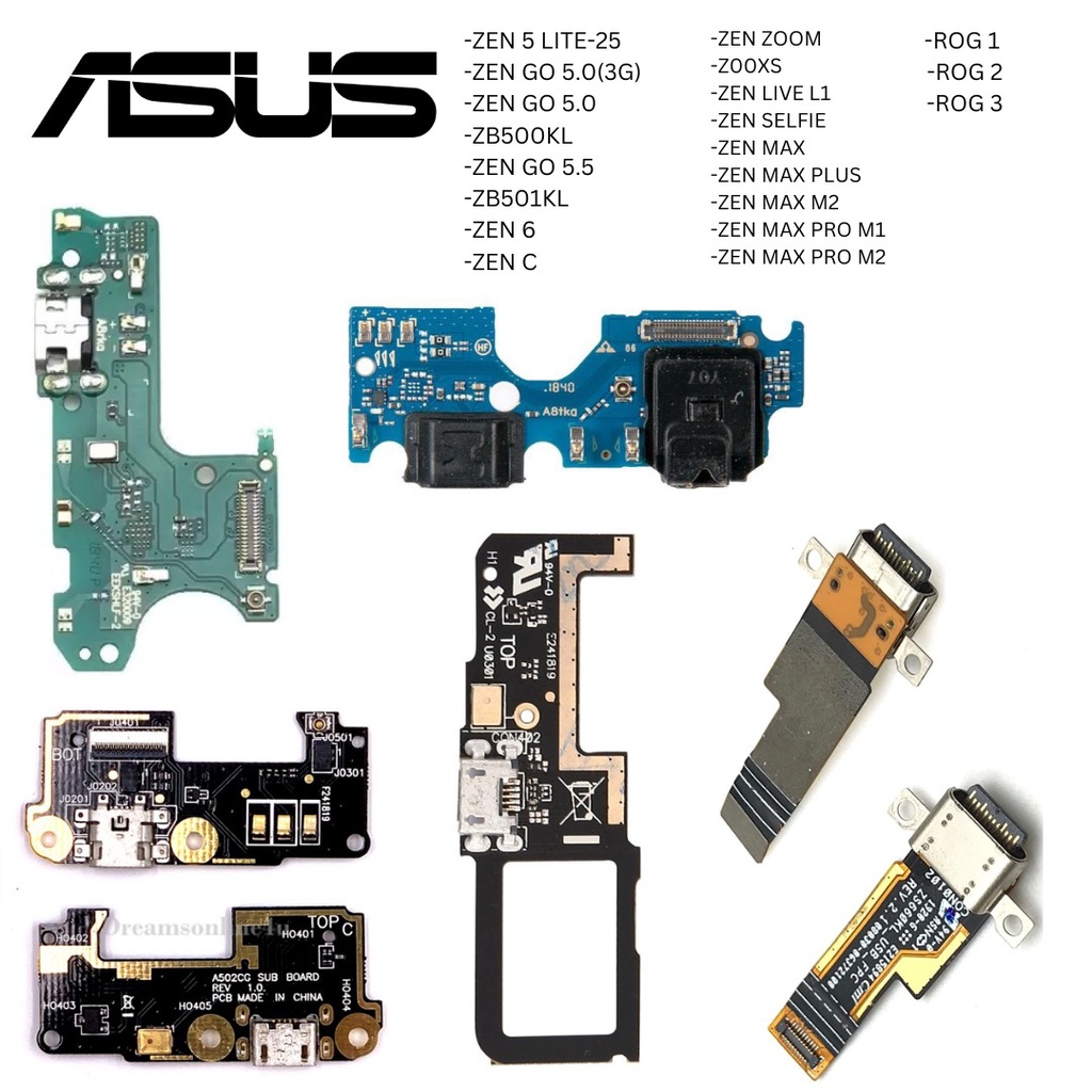 CHARGING PORT ASUS ZEN 5 LITE/ZEN GO/ZEN GO/ZEN 6/ZEN C/ZEN ZOOM/ZEN ...