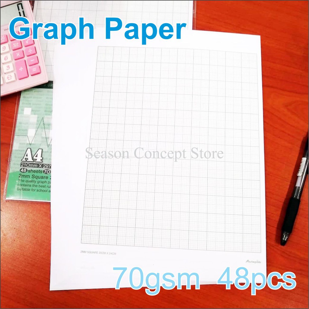 Master Print Graph Paper A4 Graph Sheet Graph Paper 70gsm 48 Sheets ...