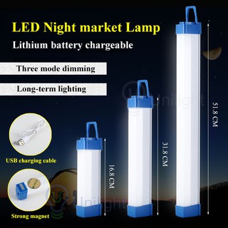 30w 60w 80w LED LIGHT TUBE / RECHARGEABLE USB LAMPU PASAR MALAM ...