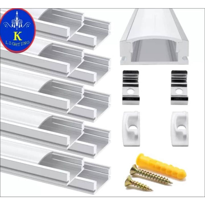 U shape Led Aluminum Channel, Led Aluminum Profile with Milky White ...