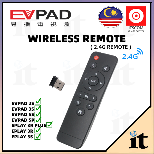 EVPAD / EPLAY Remote Control ORIGINAL for EVpad 3S / 3 / 3Max /3plus ...