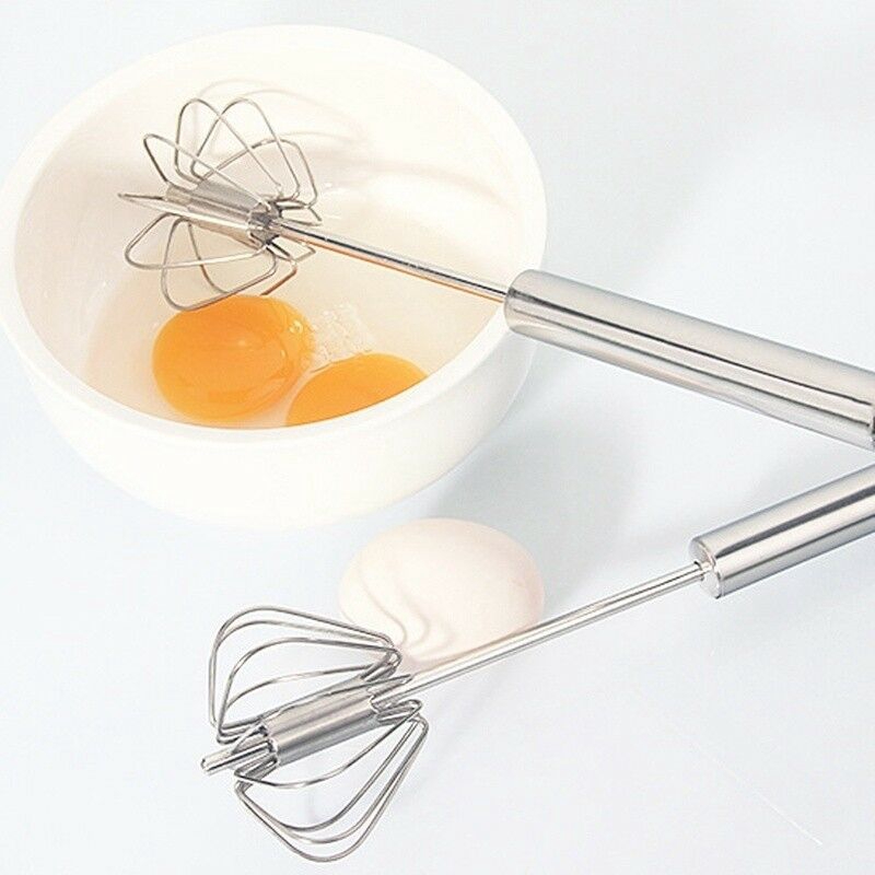 Ready Stock Stainless Steel Semi-Auto Manual Automatic Rotating Whisk ...