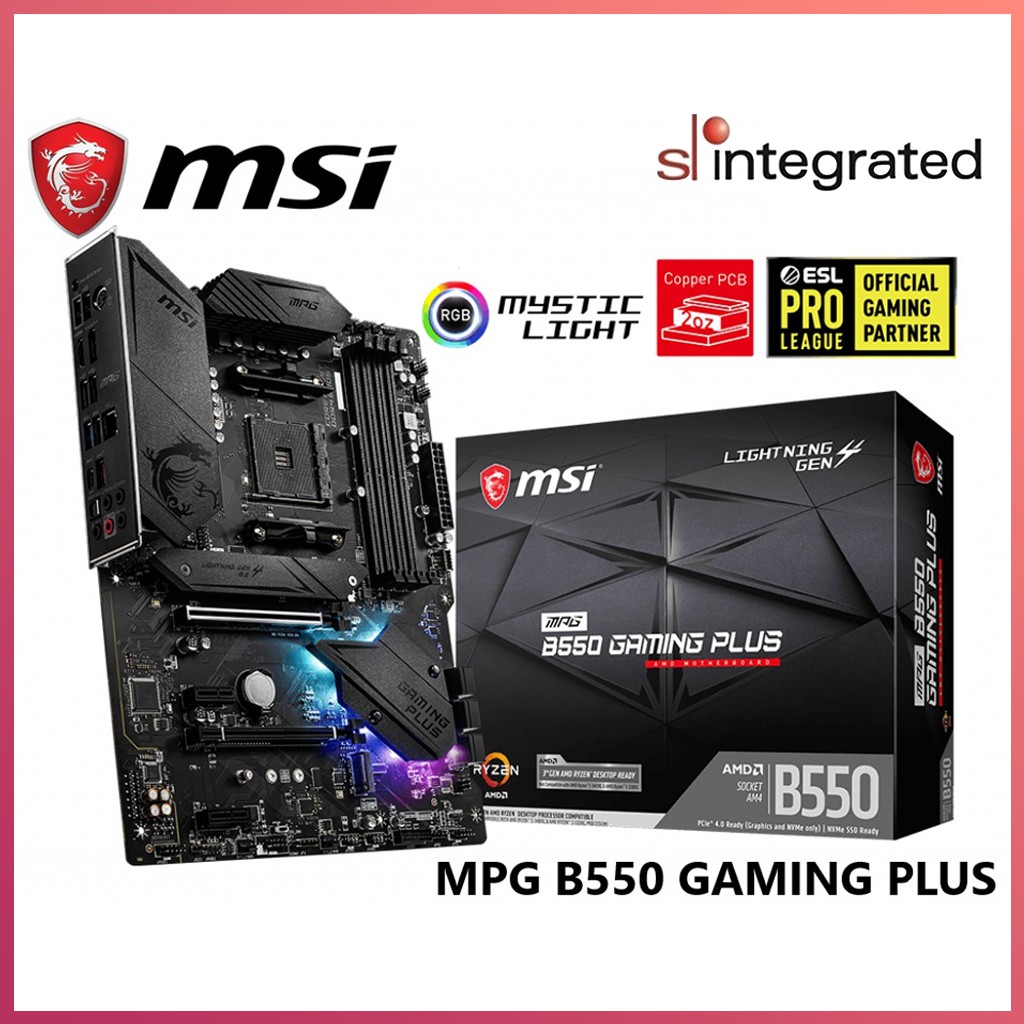 Msi mpg b550 gaming plus am4 gaming motherboard | BeeCost