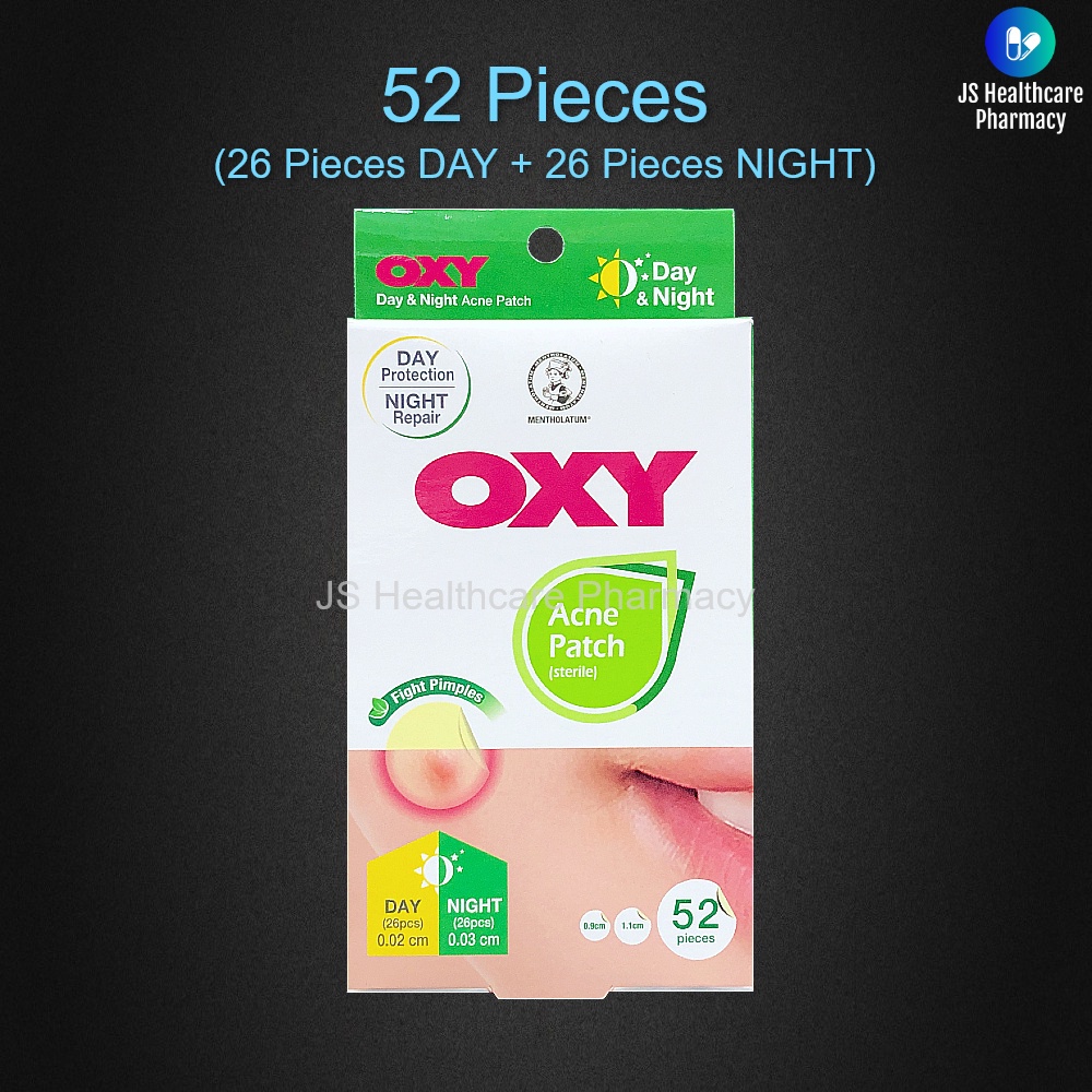 Mentholatum Oxy Day & Night Acne Patch - 52 pieces | Shopee Malaysia