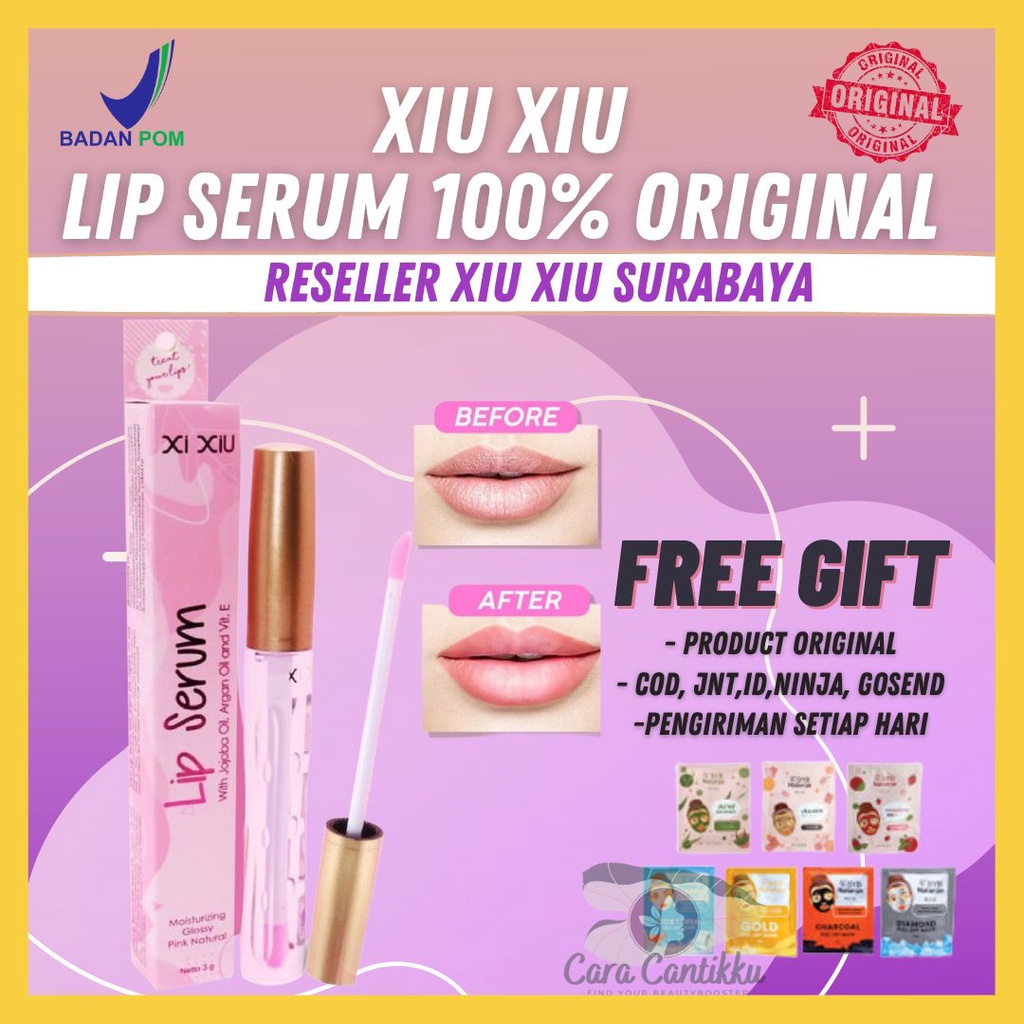 Xi XIU Lip Glow Serum | Xixiu Lip Serum | Lip Mask | Lip Moist | Shopee Malaysia