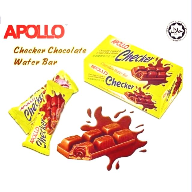 Apollo Checker Wafer Chocholate (24pcs x 18g per box) | Shopee Malaysia