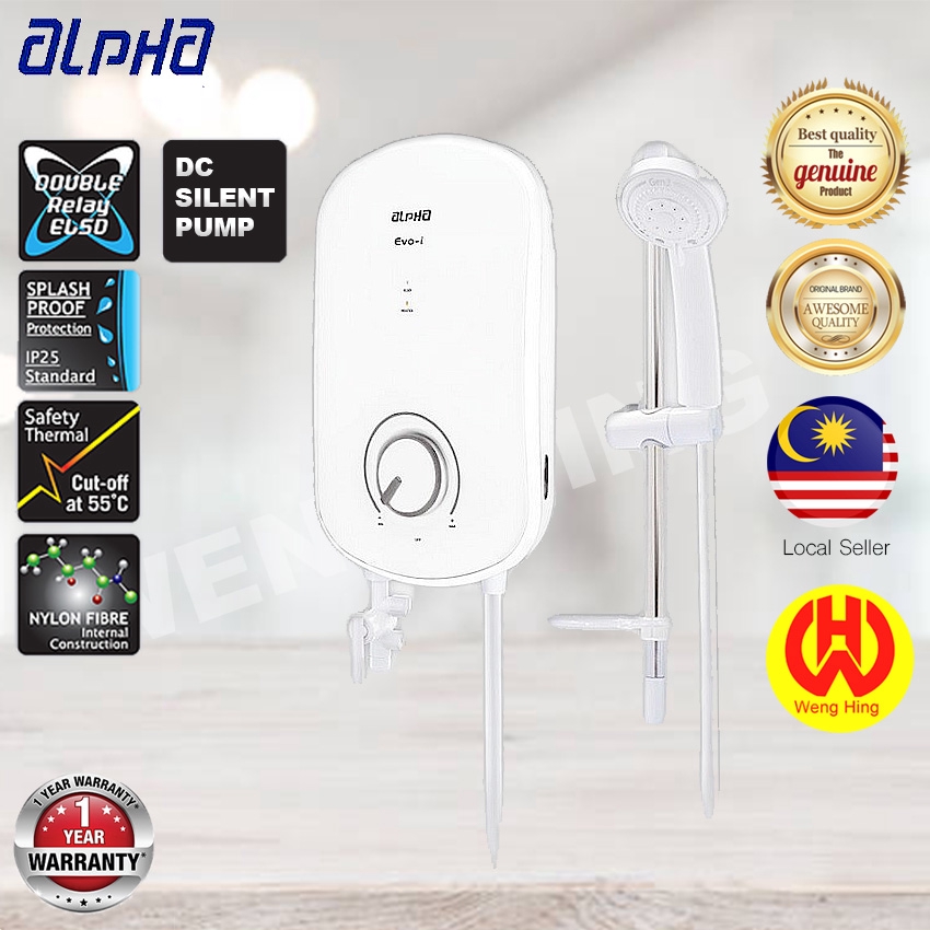 Alpha DC PUMP Instant Shower Water Heater EVO-i | Shopee Malaysia