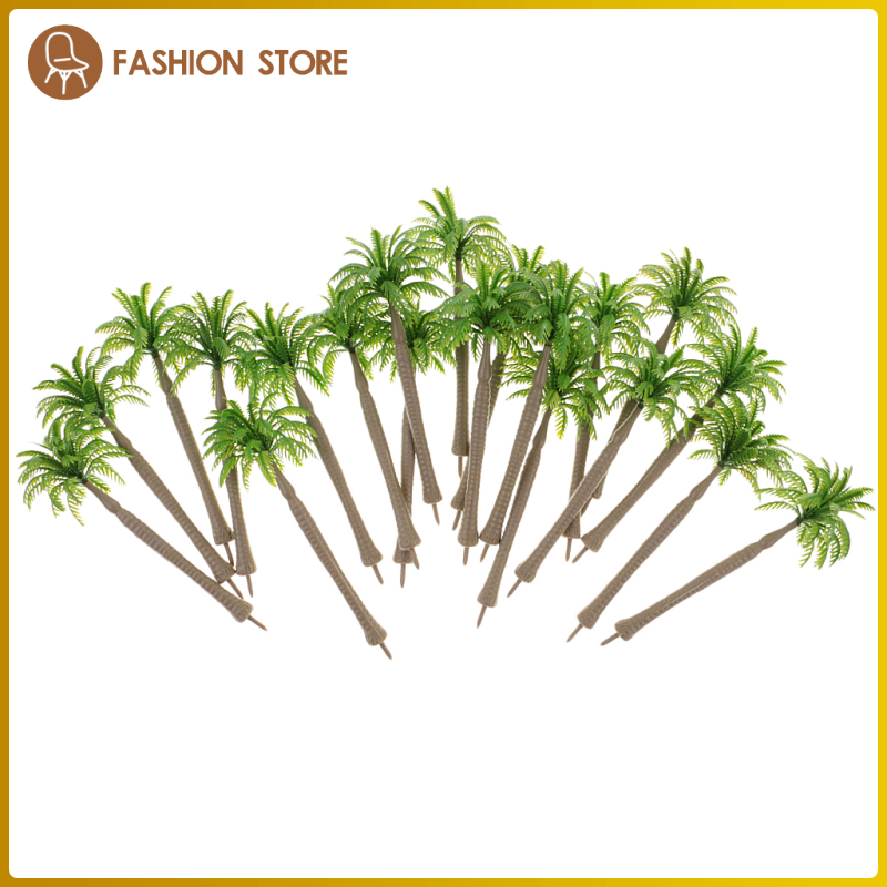 1/250 Miniatures Layout Tree Models Green Coconut Tree for Diorama ...