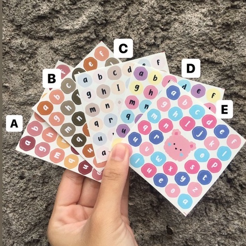 (NEW) Abcd Stickers // ALPHABET Stickers // CUTE ALPHABET DECO Stickers ...