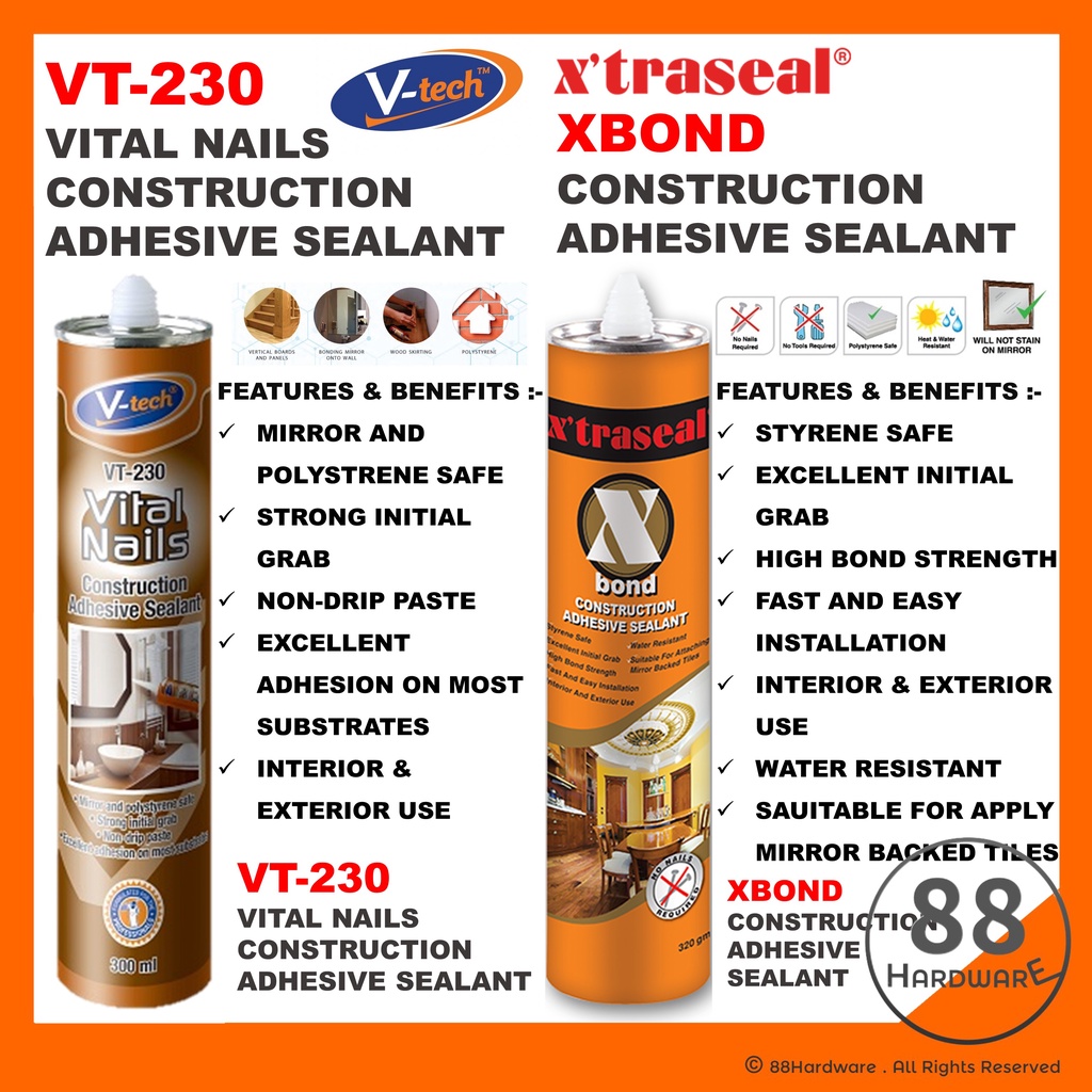 【100% Fresh Stock】xtraseal x'bond vtech xbond vt230 adhesive silicone ...
