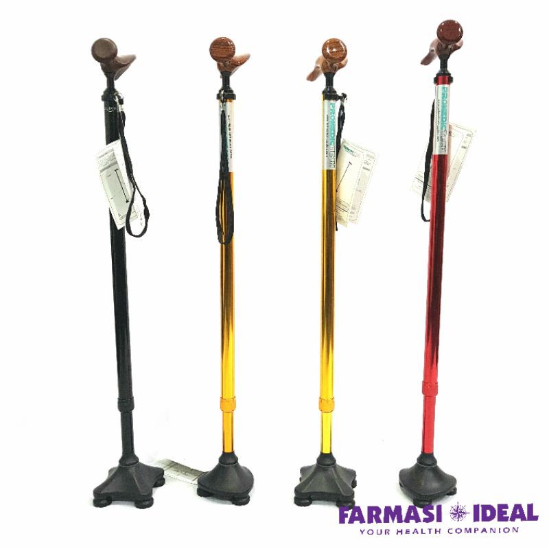 Promedictech Square / Triangle walking stick (Adjustable height ...