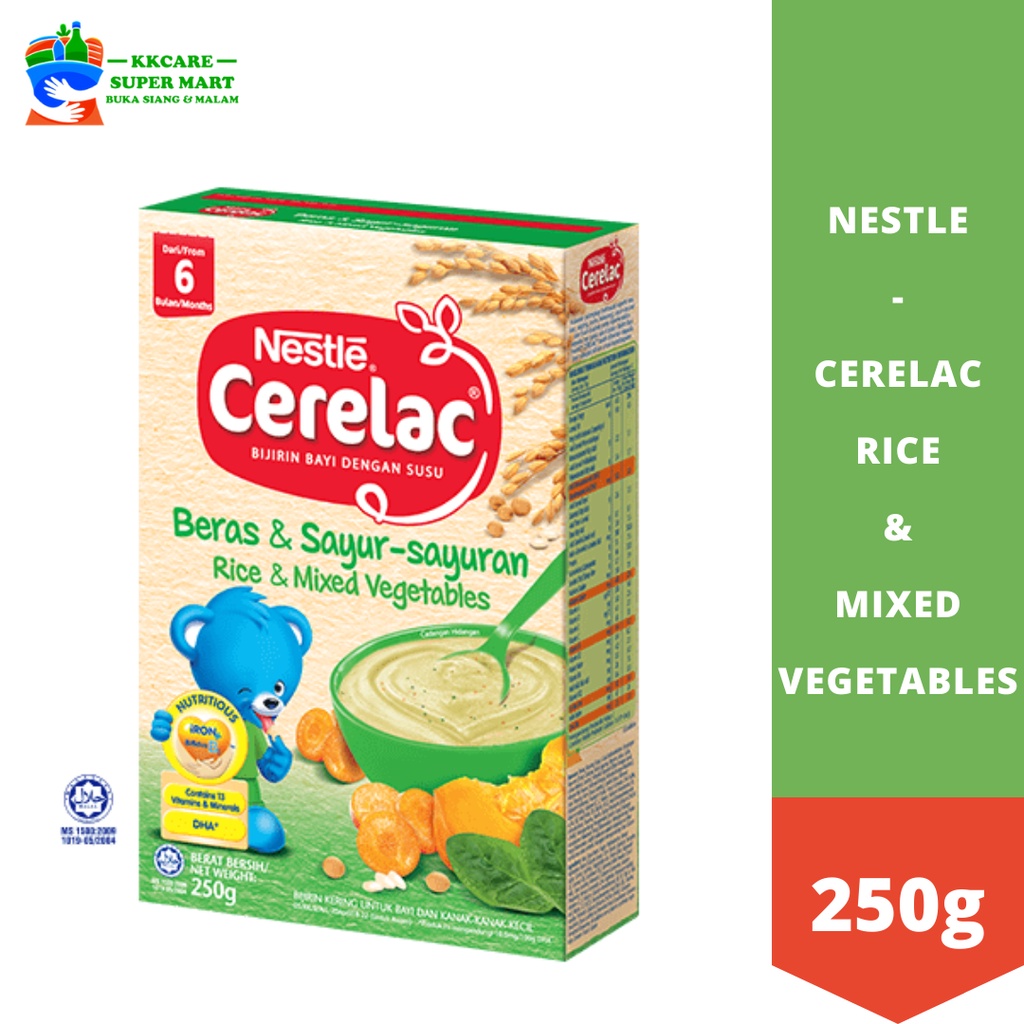 Nestle - Cerelac / Rice & Mixed Vegetables - 250g | Shopee Malaysia