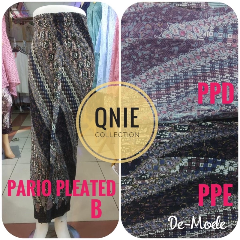 KAIN PARIO BATIK PLEATED DESIGN B ( siap jahit ) | Shopee Malaysia