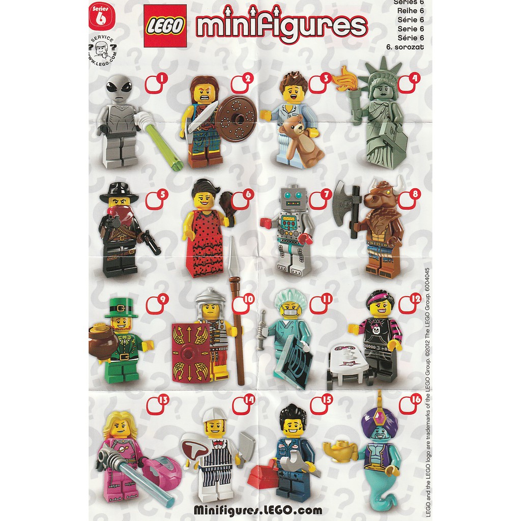 LEGO 8827 SERIES 6 COLLECTIBLES MINIFIGURES 2012 CMF LIMITED EDITION ...