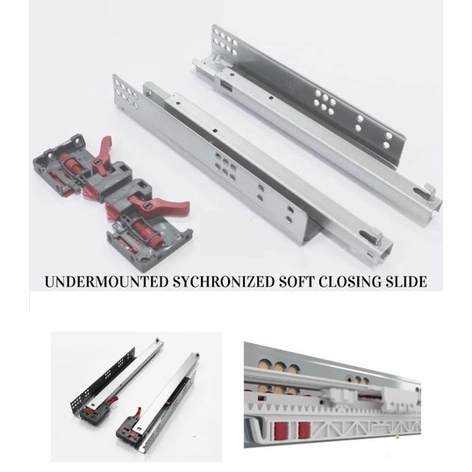 Cabinet Heavy Duty Undermount Drawer Slide Runner | Shopee Malaysia