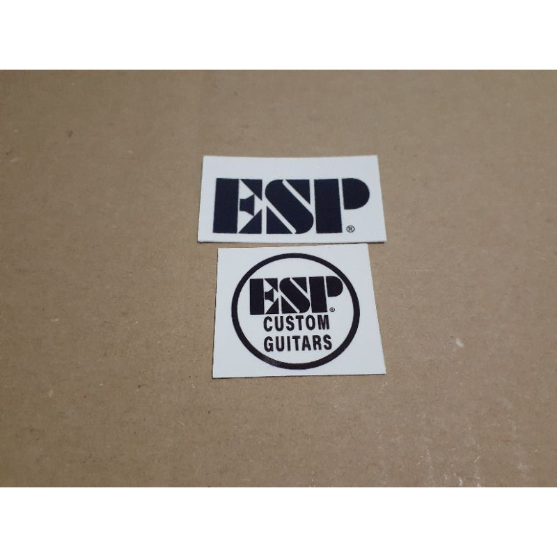 ESP custom guitars headstock logo waterslide decal black | Shopee Malaysia