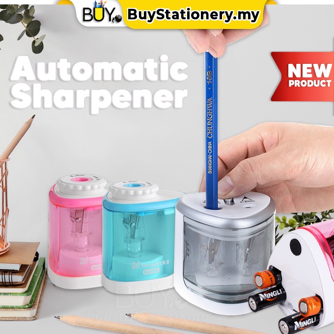 [ORIGINAL] Electric Sharpener Pencil Automatic Double Holes Jumbo ...