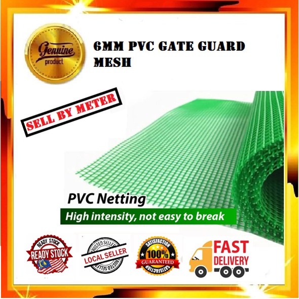 (Sell By Meter) 6mm x 6mm x 1meter Green & Black Pvc Plastic Garden ...