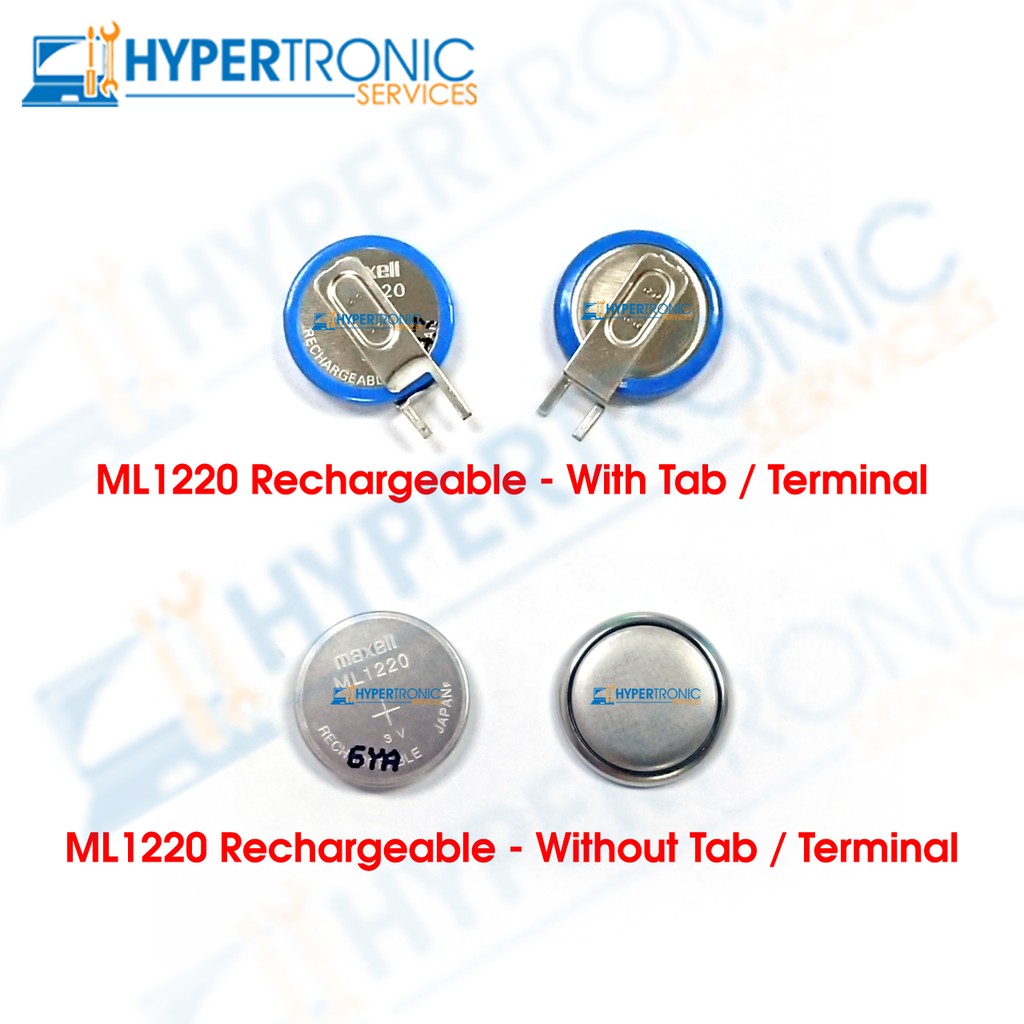 ML1220 CMOS Battery with terminal rechargeable 3v | Shopee Malaysia