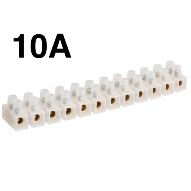 10A PVC connector Terminal block 12-position barrier wire connector ...